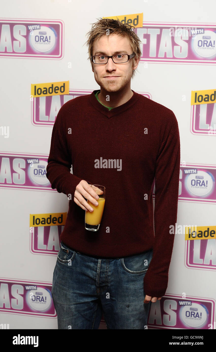 Russell Howard winner for Funniest DVD, for Dingledodies at the Loaded ...
