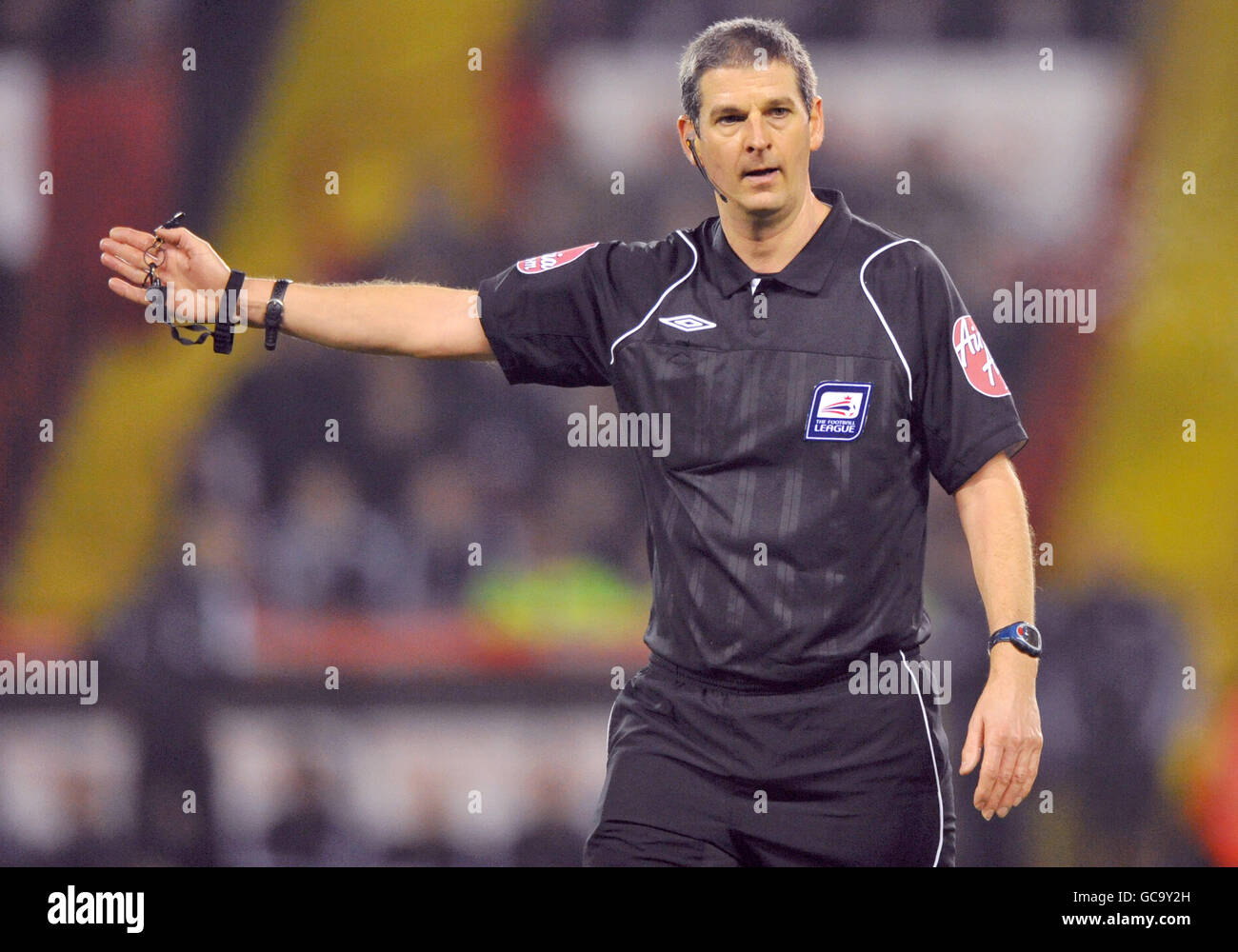 Football half length mid top referee referees official officials ...