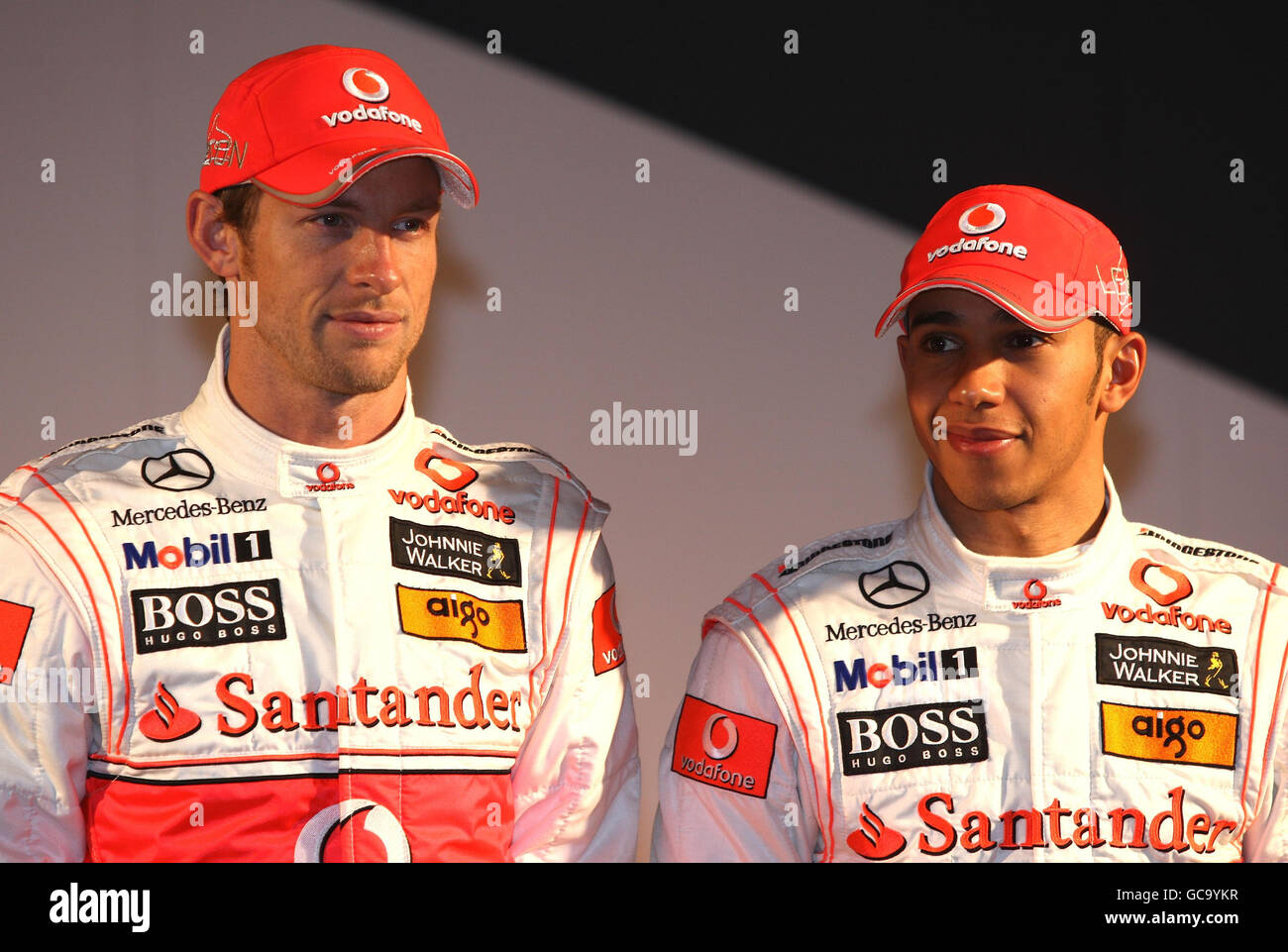 Button lewis hamilton vodafone mclaren hi-res stock photography and ...