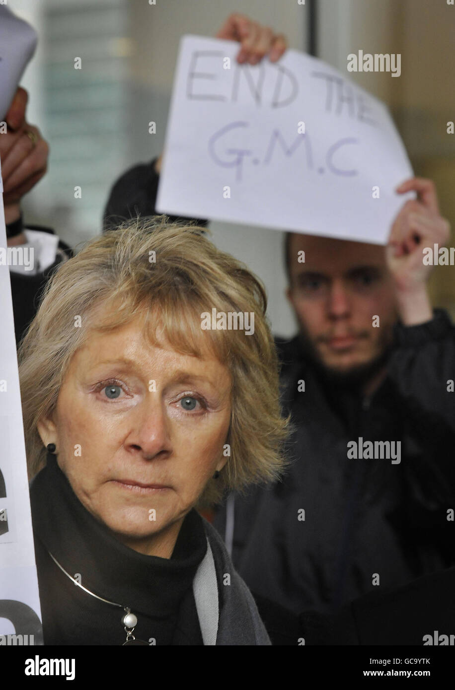 Ann Reeves outside the General Medical Council central London after ...