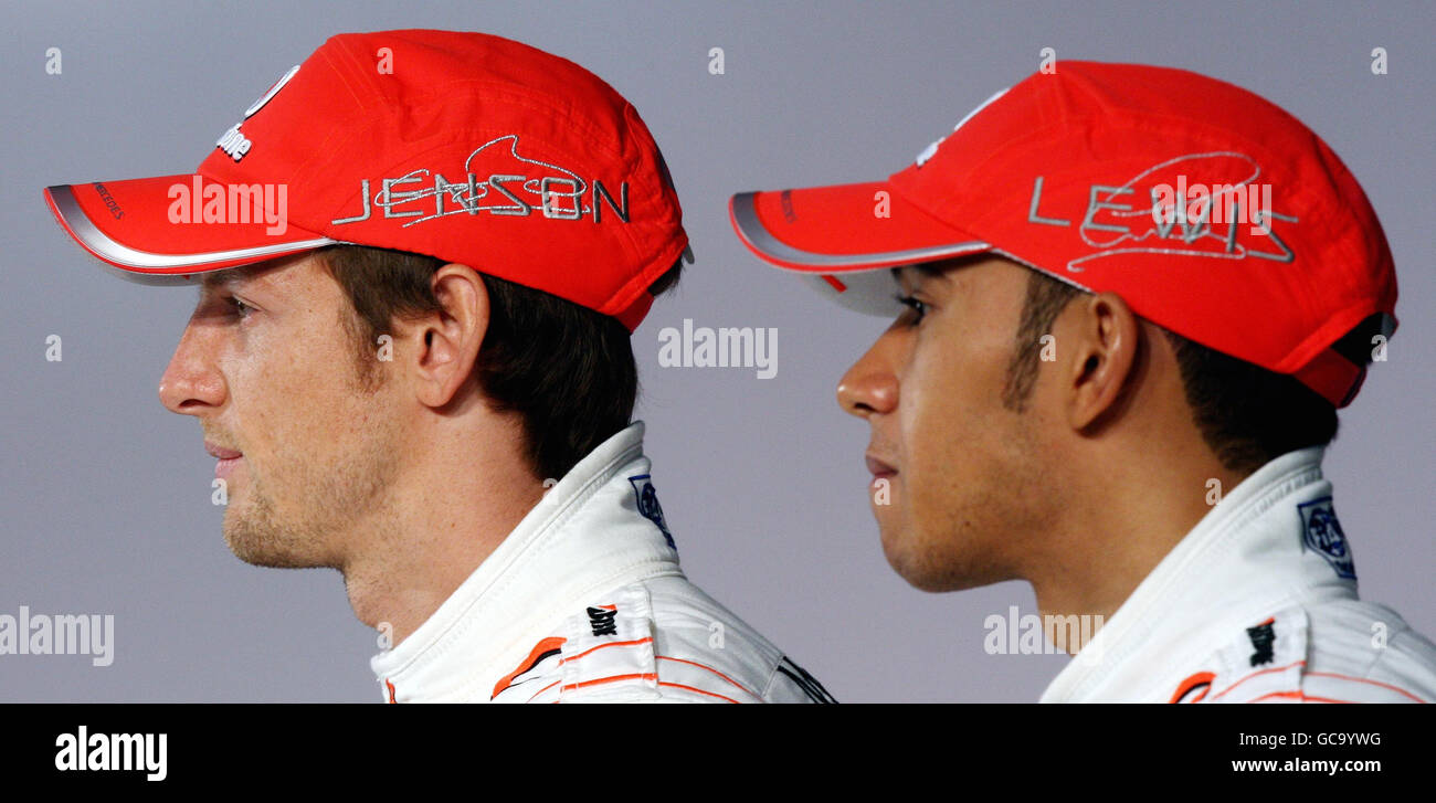 Auto mclaren head shot headshot portrait f1 cap mangsk hi-res stock ...