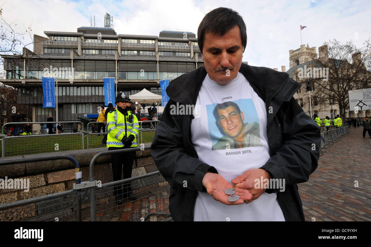 Gerald Cartwright, father of Lance Corporal James Cartwright, 21, who ...