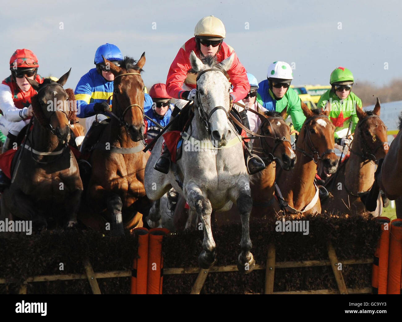 Shadrack and Tjade Collier (centre) leads the other runners on their ...