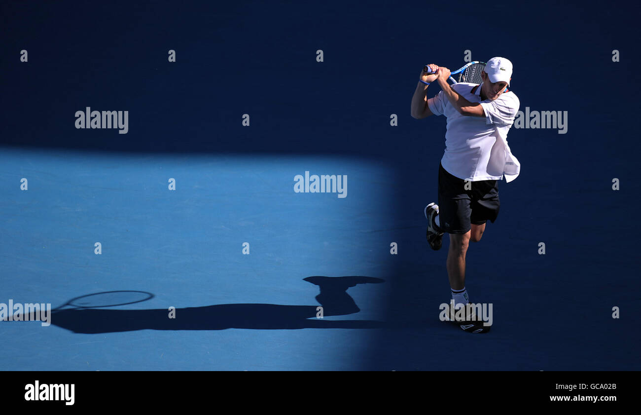 Tennis australian open 2010 day nine melbourne park hi-res stock ...