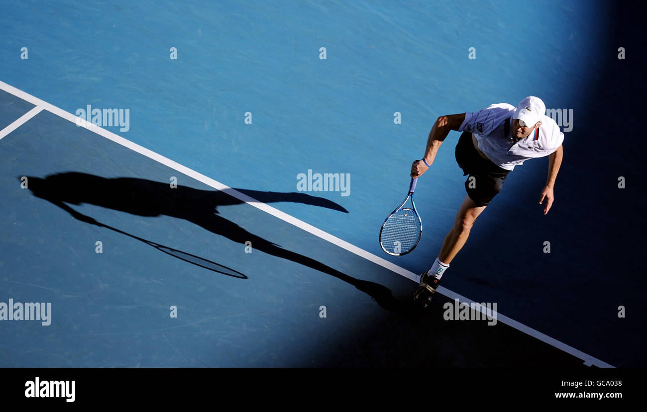Tennis australian open 2010 day nine melbourne park hi-res stock ...