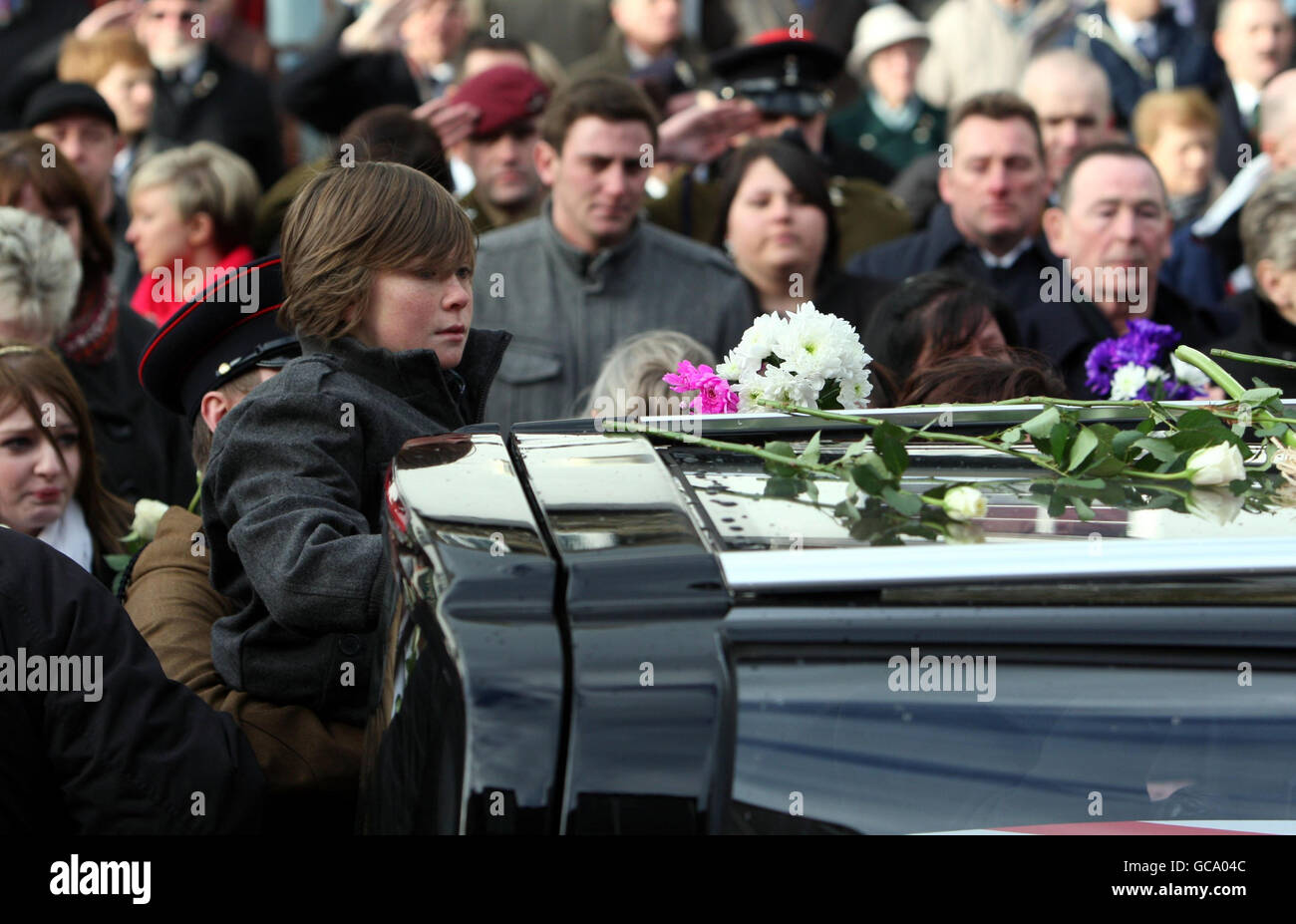 After their repatriation ceremony at raf lyneham hi-res stock ...