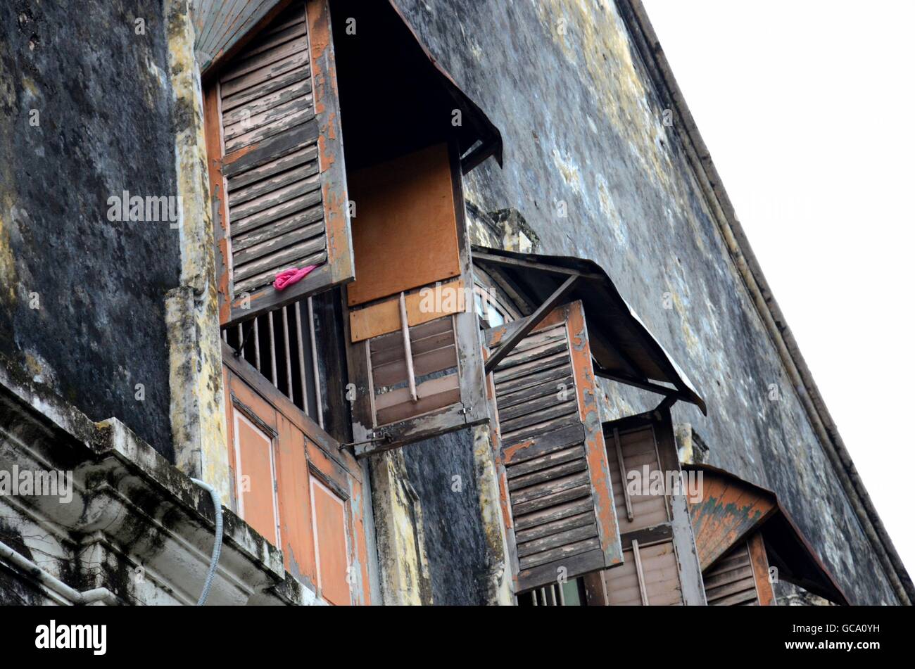 Malaysia Penang Shutters Building High Resolution Stock Photography and ...