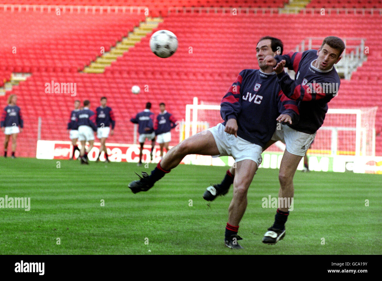 Soccer uefa cup winners cup arsenal v parma hi-res stock photography ...
