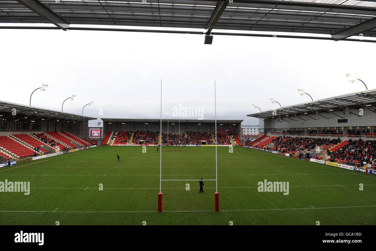 General view of inside the Leigh Sports Village Stadium Stock Photo - Alamy