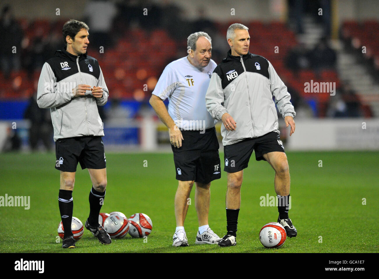 (left to right) Nottingham Forest Performance Coach Darren Robinson ...