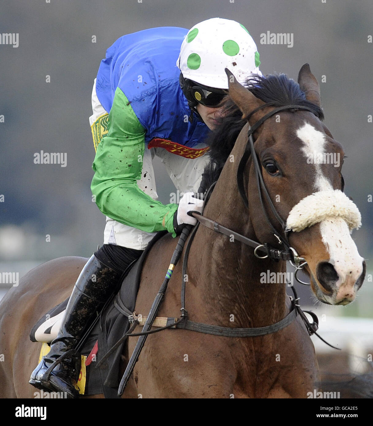 Jockey Danny Cook riding Ashkazar during the totescoop6 Heroes Handicap ...
