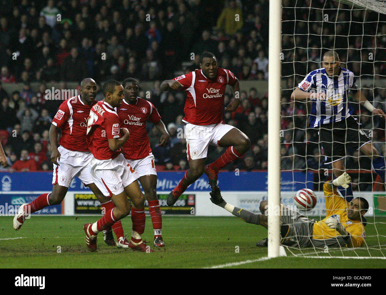 Nottingham Forest's Dexter Blackstock scores his second and winning ...