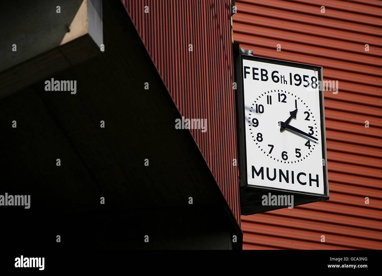 Munich clock old trafford hi-res stock photography and images - Alamy