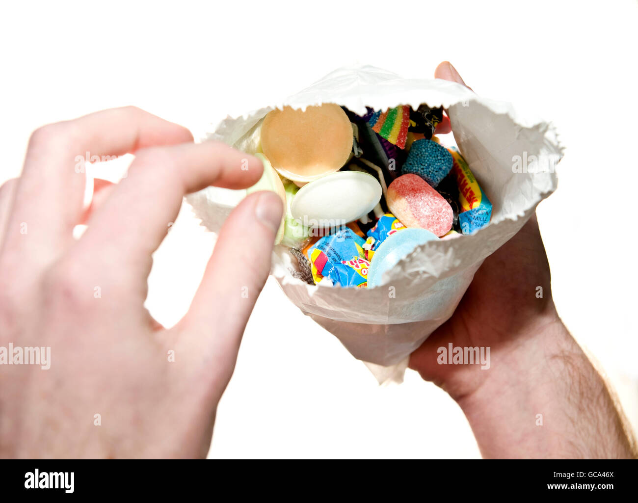 Pick and Mix Sweets. A selection of sweets from a pick and mix Stock ...