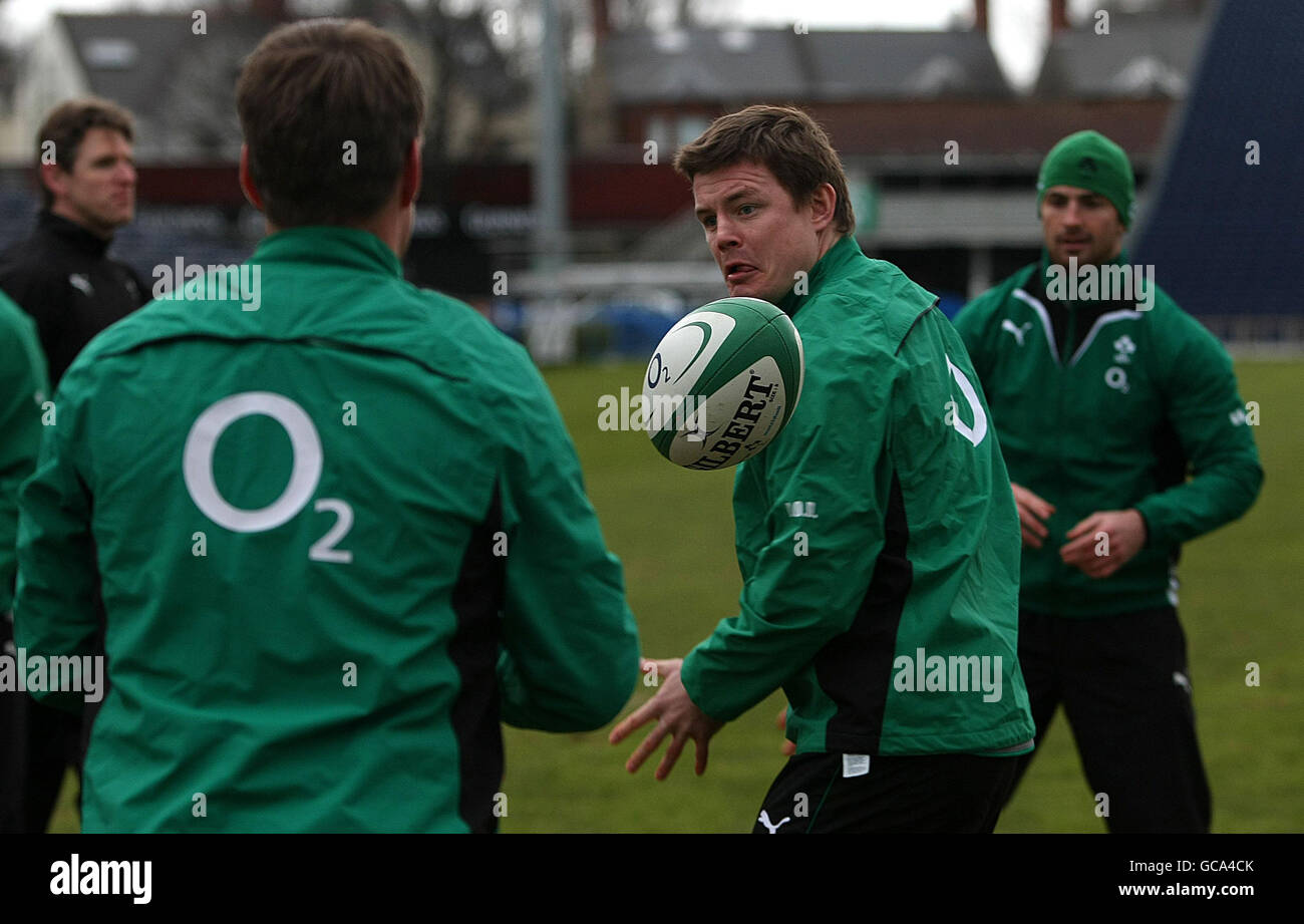 Rugby Union - Ireland Training Session - RDS Stock Photo - Alamy