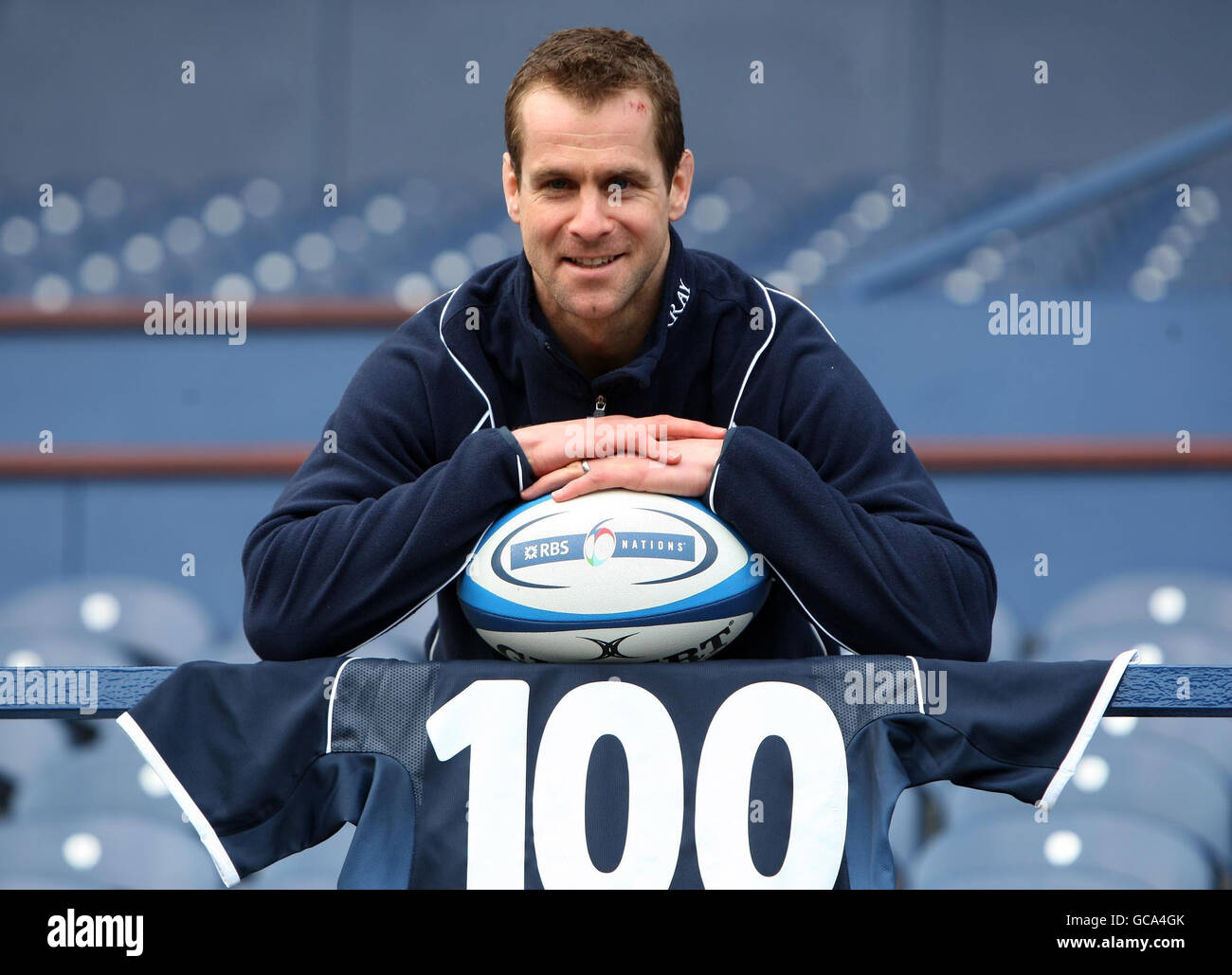 Scotlands chris paterson team announcement murrayfield hi-res stock ...