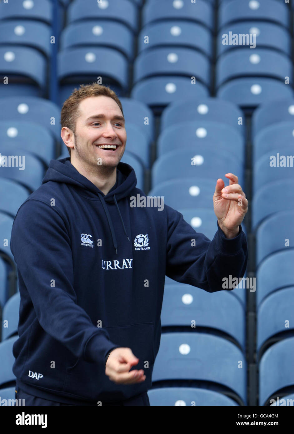 Scotlands dan parks team announcement murrayfield hi-res stock ...