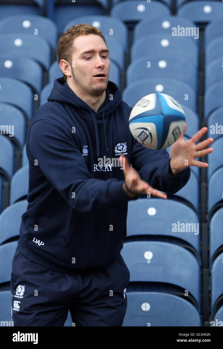 Scotlands dan parks team announcement murrayfield hi-res stock ...