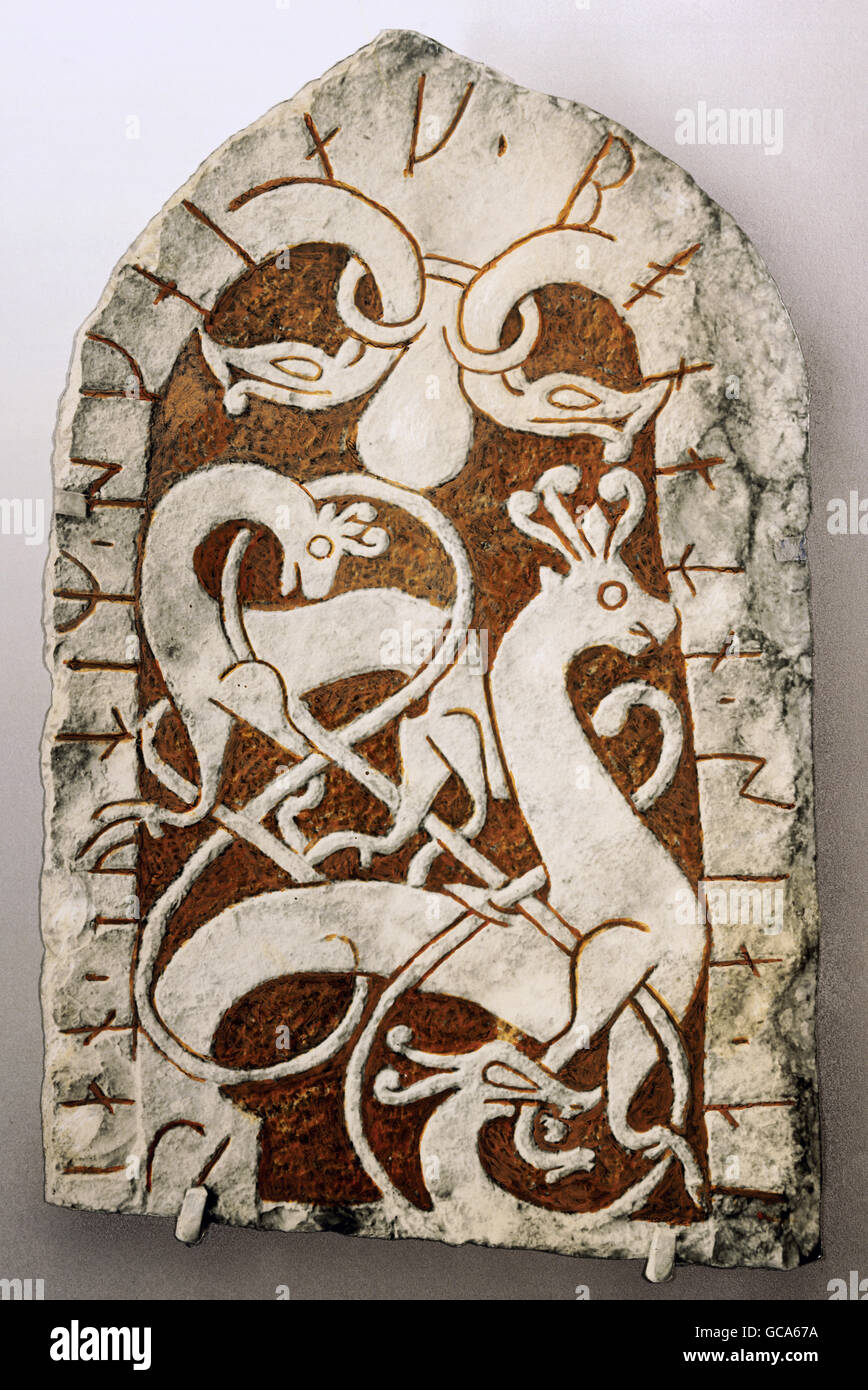 fine arts, middle ages, Vikings, sculpture, mythological creatures ...