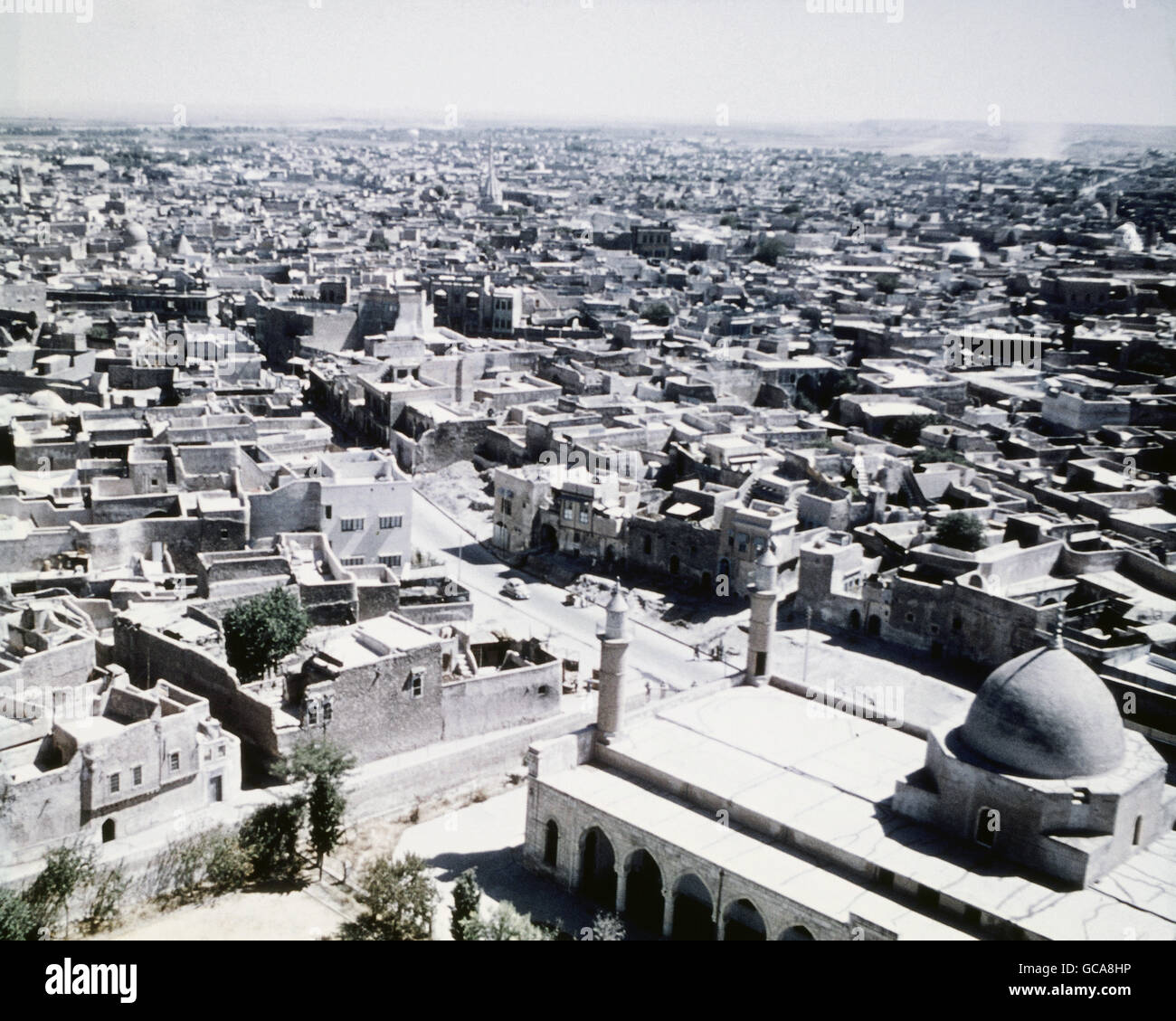 geography / travel, Iraq, Mosul, city views / cityscapes, panoramic ...
