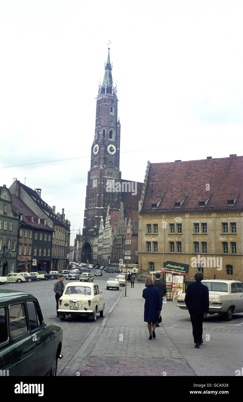 geography / travel, Germany, Bavaria, Landshut, churches, Church of St ...