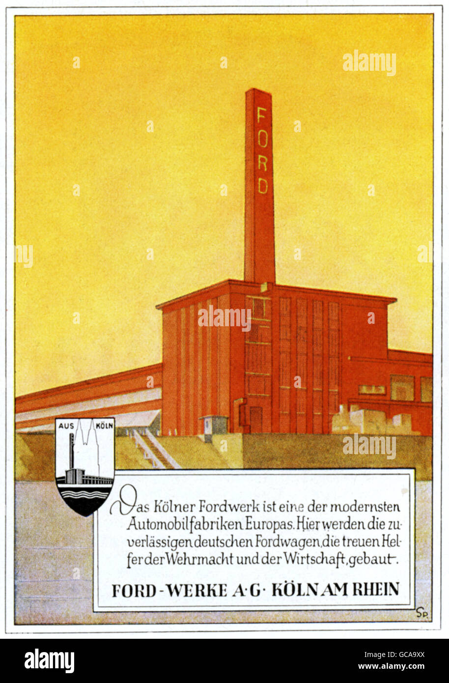 advertising, cars, Ford works, Cologne, advert, "Atlantis", June 1942 ...