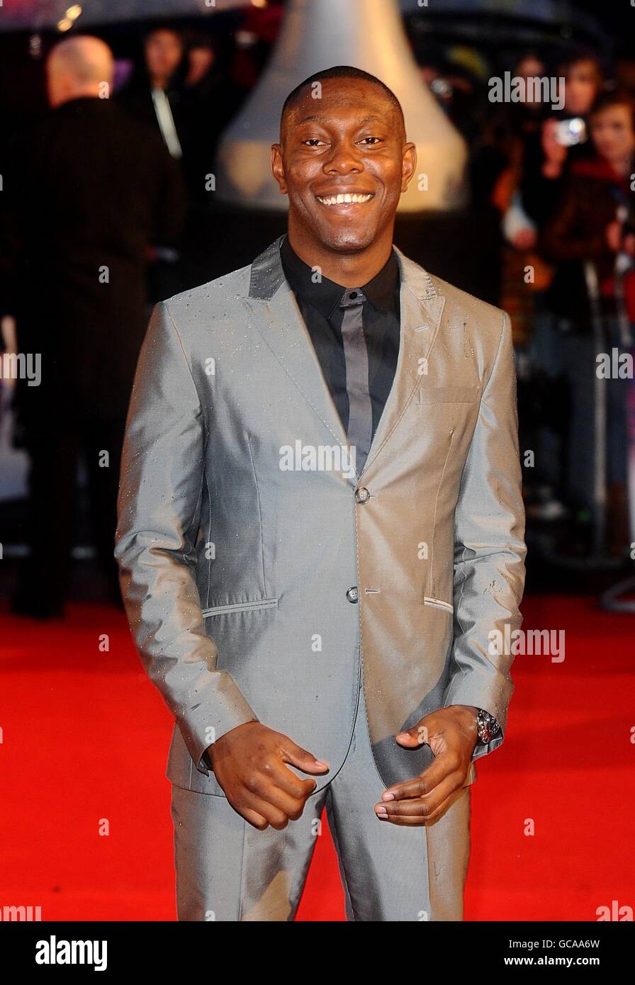 Dizzee Rascal arriving for the BRIT Awards 2010, at Earls Court, London ...