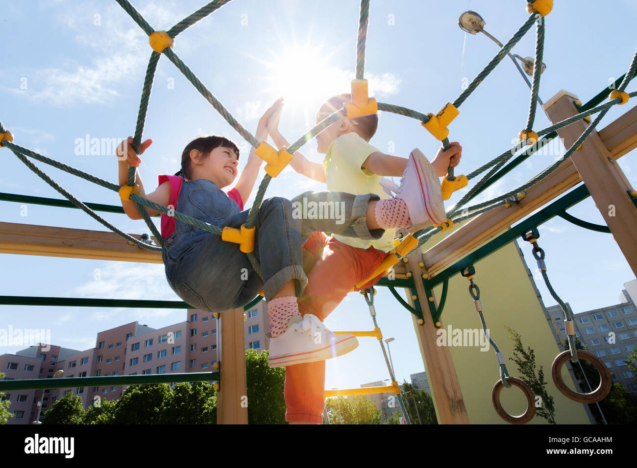 Kids Talking Playground Stock Photos & Kids Talking Playground Stock ...