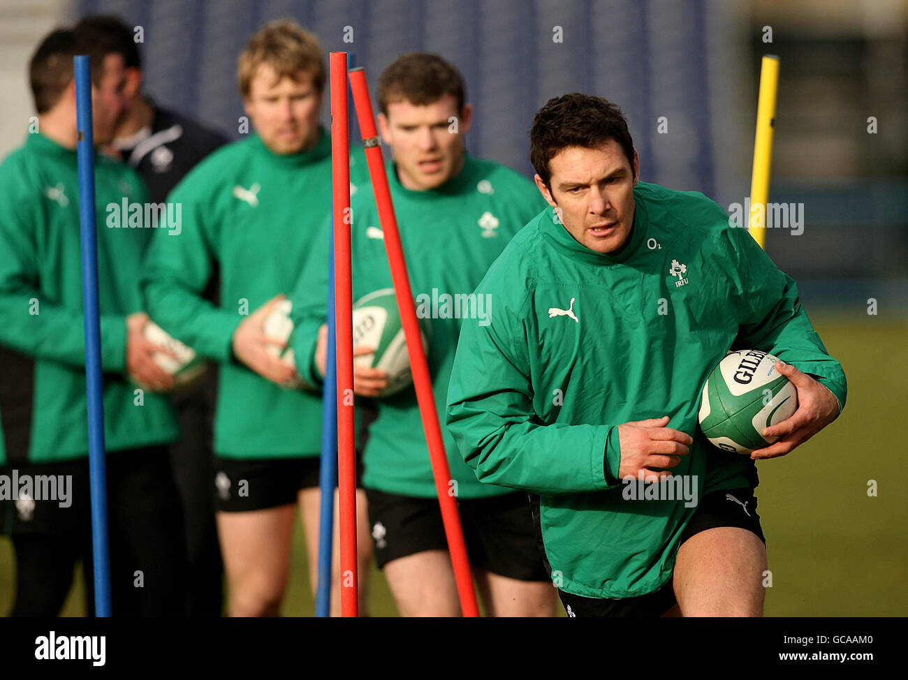 Rugby union ireland training session rds dublin hi-res stock ...