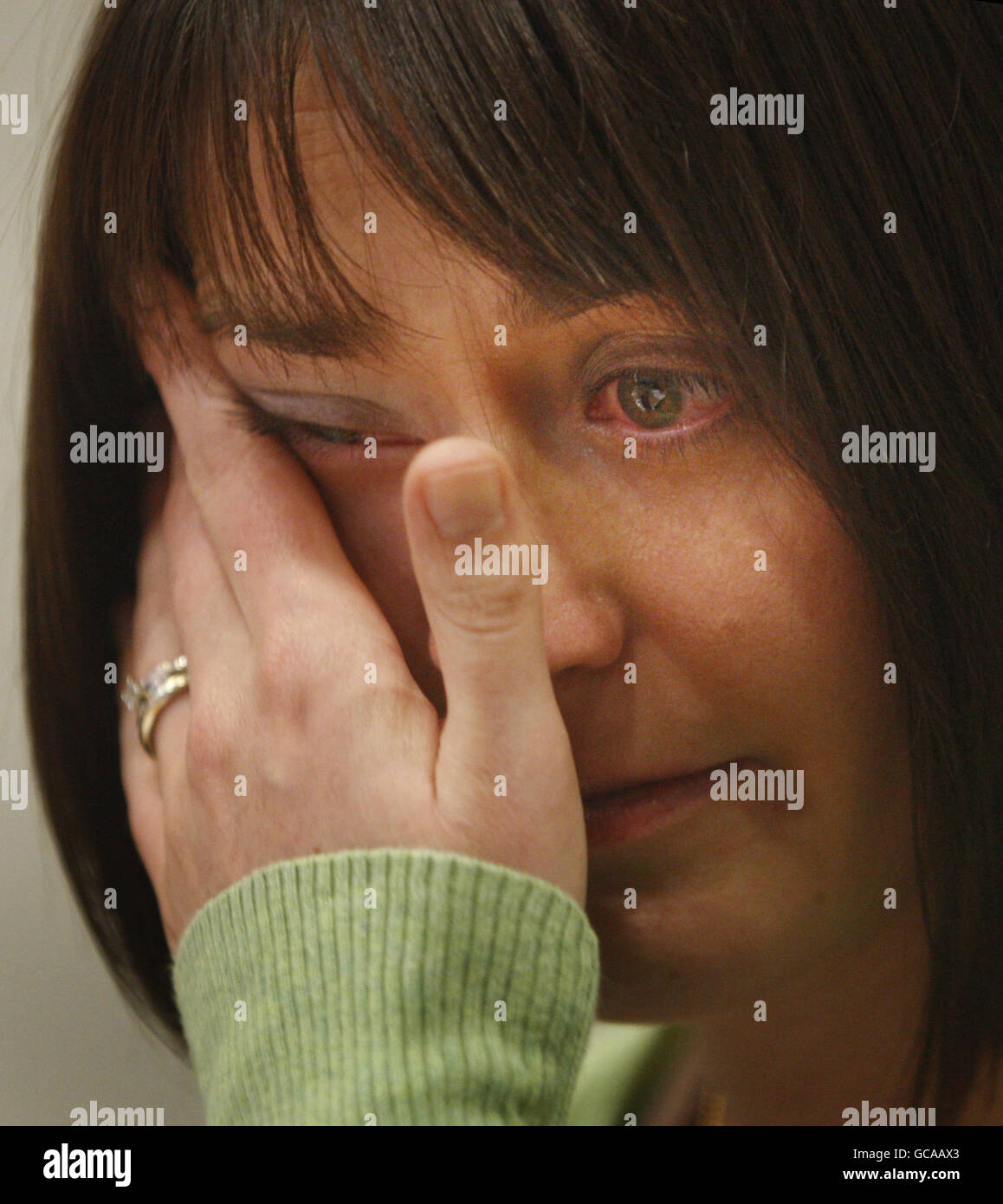 Caroline McIntyre, the widow of champion cyclist Jason McIntyre, during ...