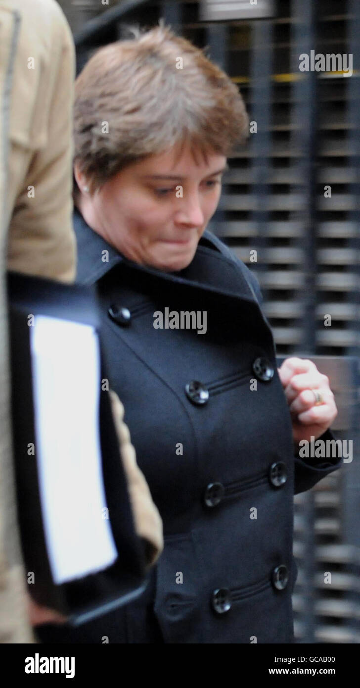 Kathy Slade leaves Bristol Crown Court where she gave evidence in the ...