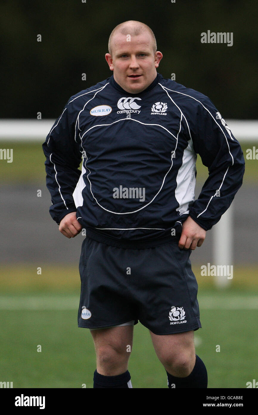 Rugby Union - Scotland Training Pre France - Murrayfield. Scott Lawson ...