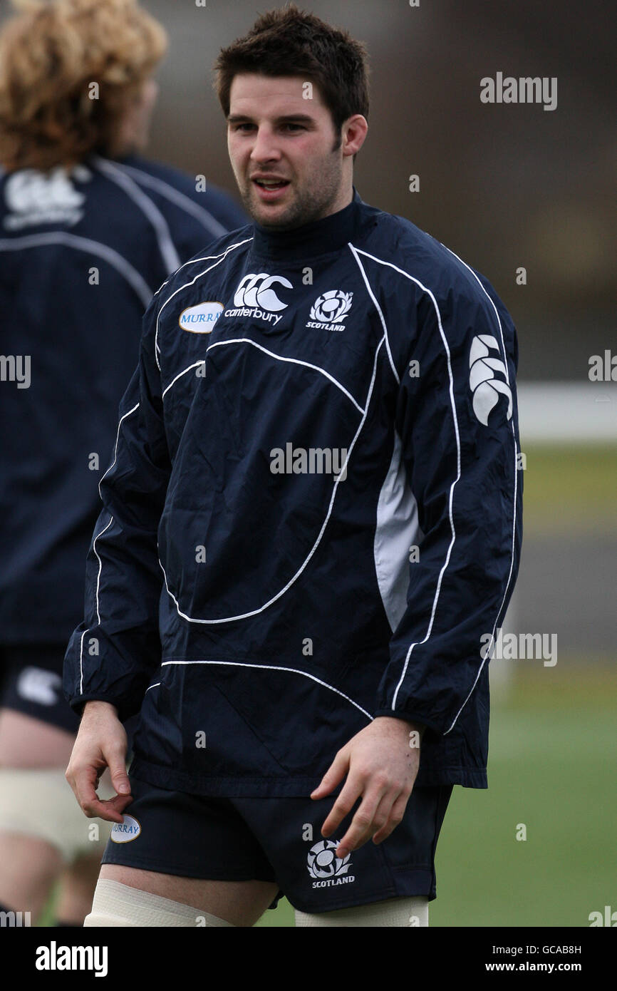Rugby Union - Scotland Training Pre France - Murrayfield. Johnnie ...