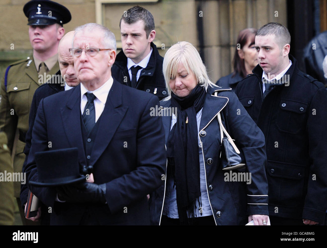 Rifleman Luke Farmer funeral Stock Photo - Alamy