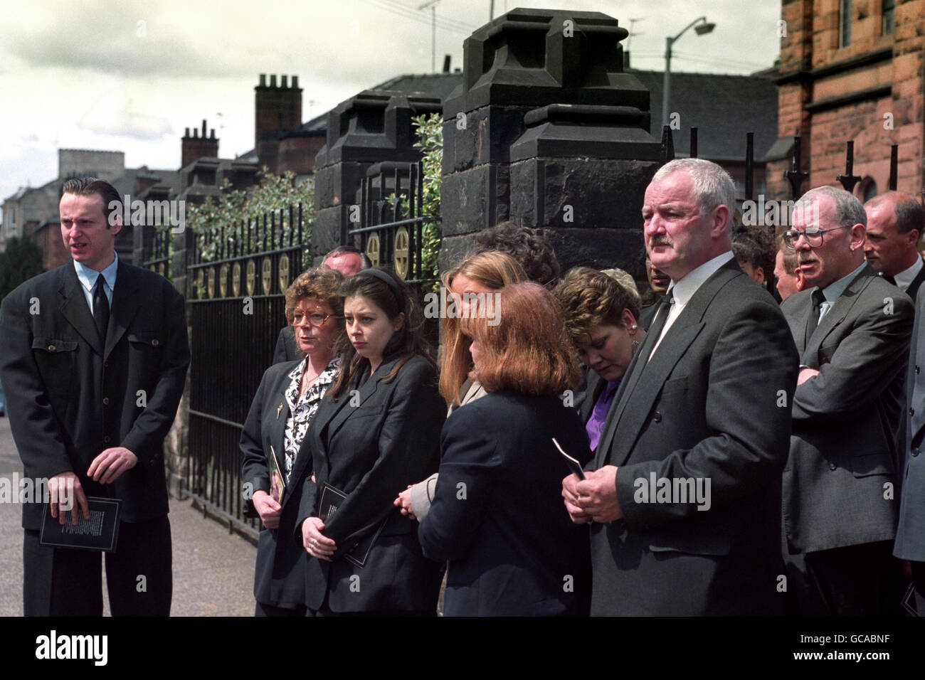 KATE MCMANUS (2ND LEFT) AT THE FUNERAL OF HER FATHER, ACTOR MARK ...
