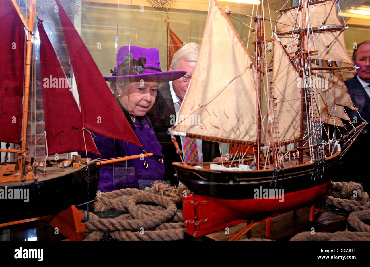 Queen Elizabeth II during a visit to True's Yard Fishing Heritage ...