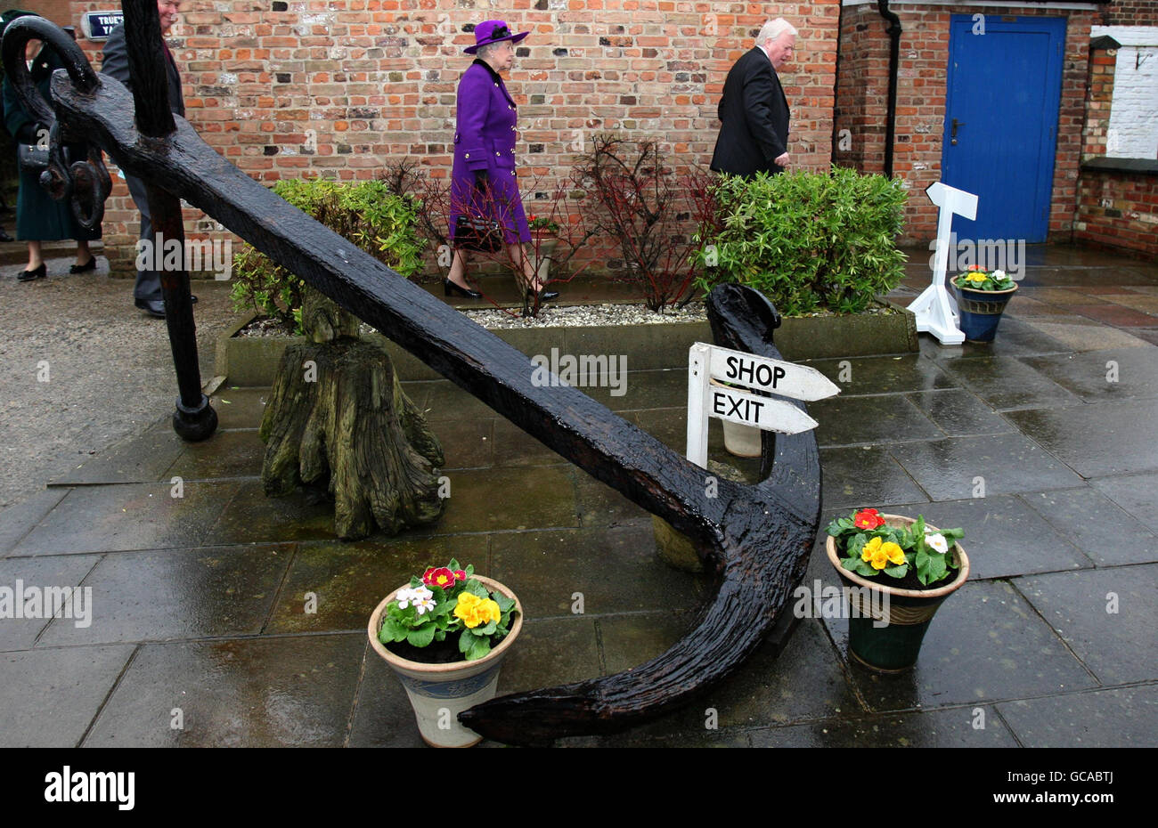 Queen Elizabeth II during a visit to True's Yard Fishing Heritage ...