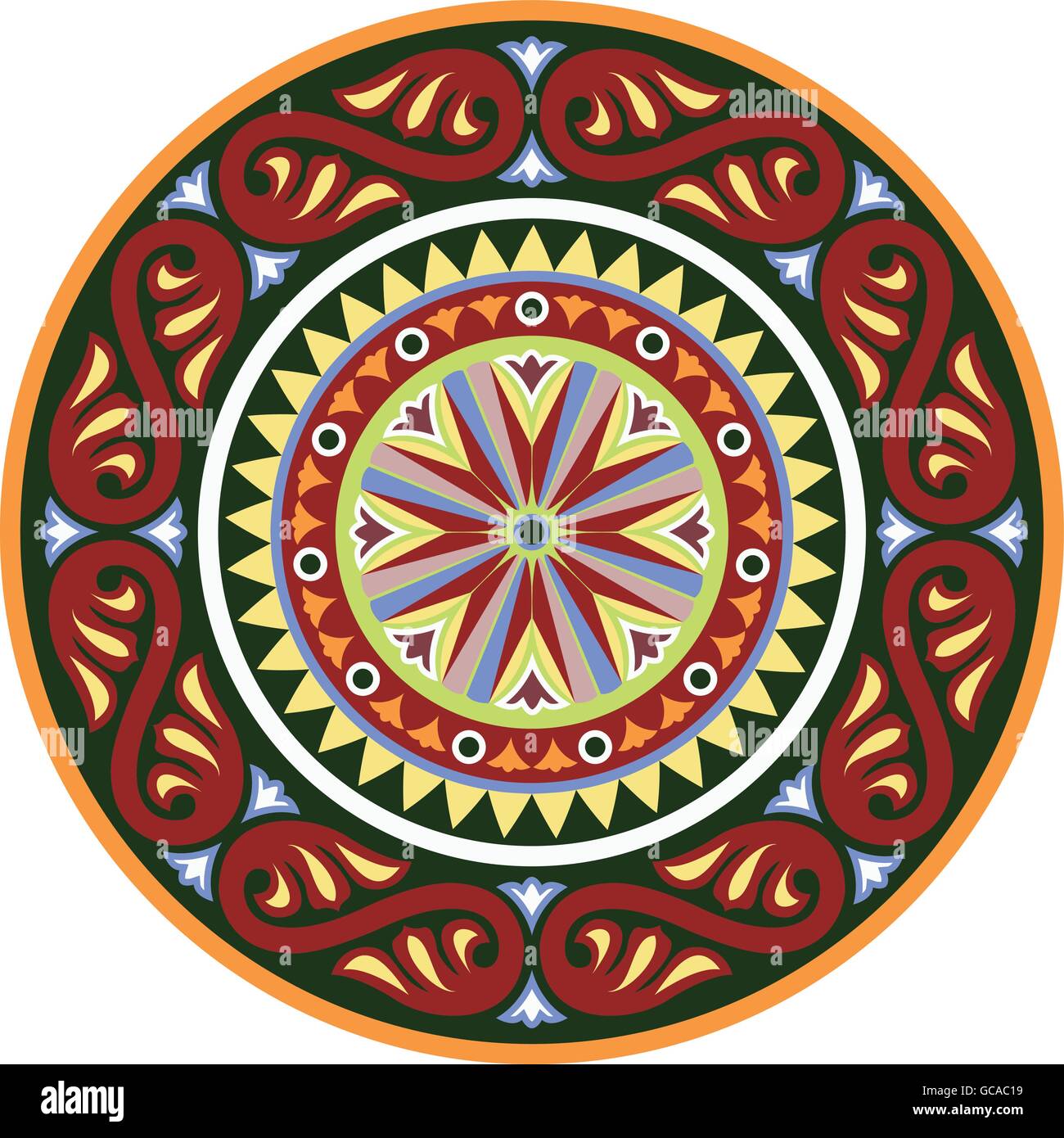 Byzantine decorative rosette. Vector illustration Eps 10 Stock Vector ...