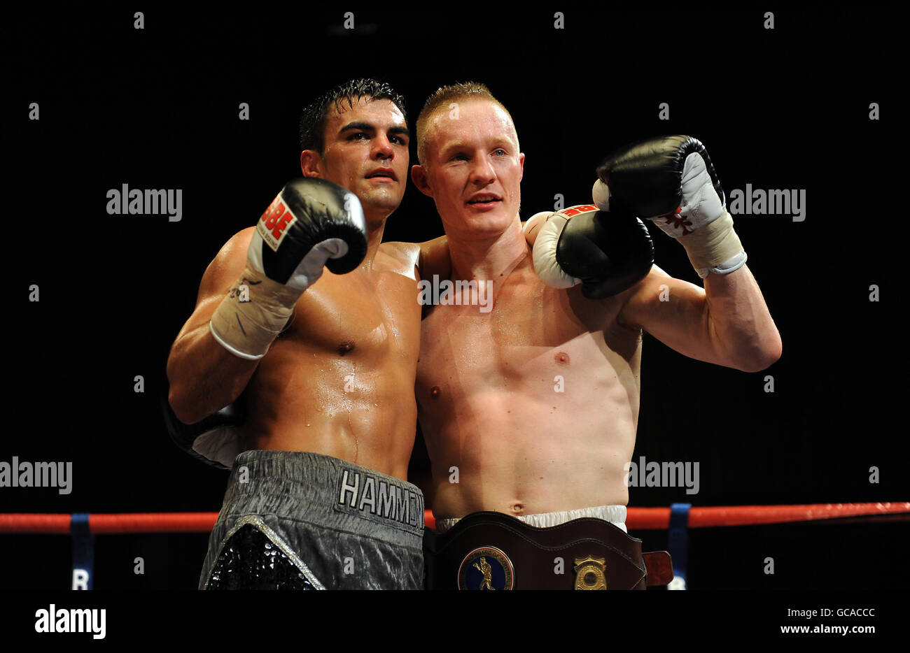 Martin Concepcion (right) poses with Kevin Hammond after winning the ...