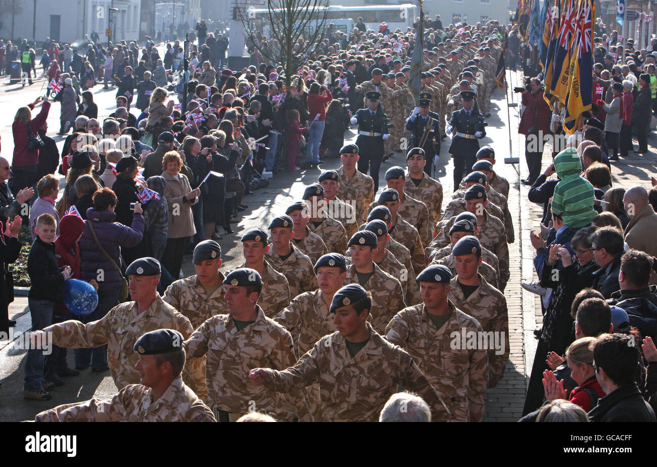 27 Squadron homecoming parade Stock Photo - Alamy