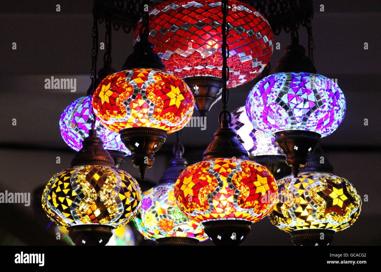 Colorful mosaic light Stock Photo - Alamy