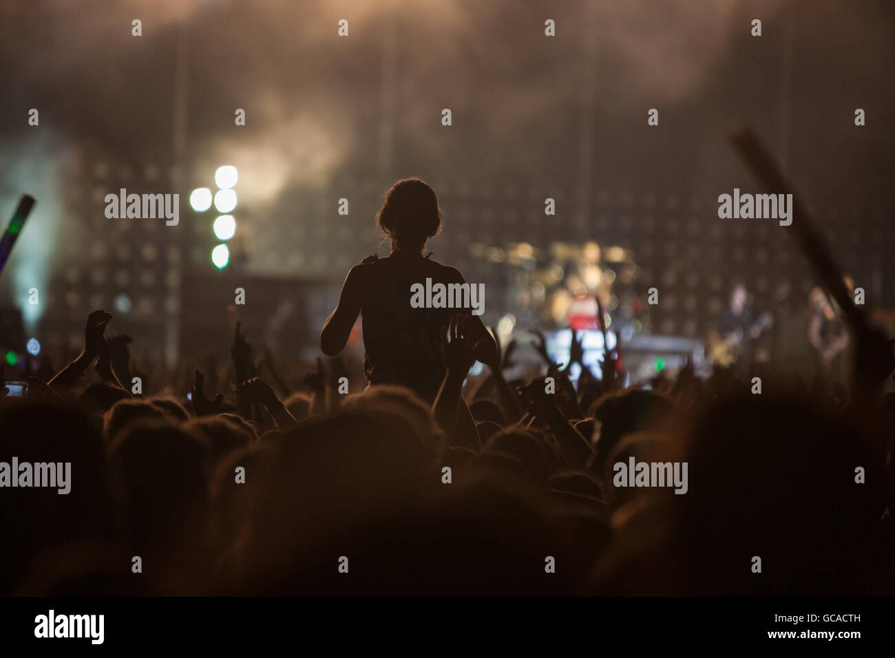 BBK Live 3 day music festival at Bilbao,Basque,Spain Stock Photo - Alamy