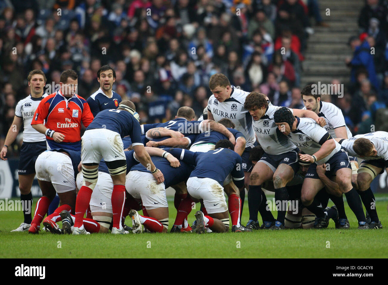 Scotland prepare for the scrum hi-res stock photography and images - Alamy