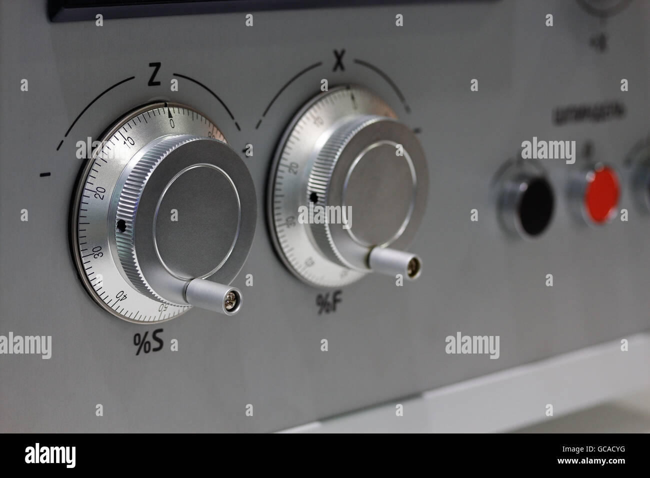 Manual control panel for CNC system with electronic handwheels Stock ...