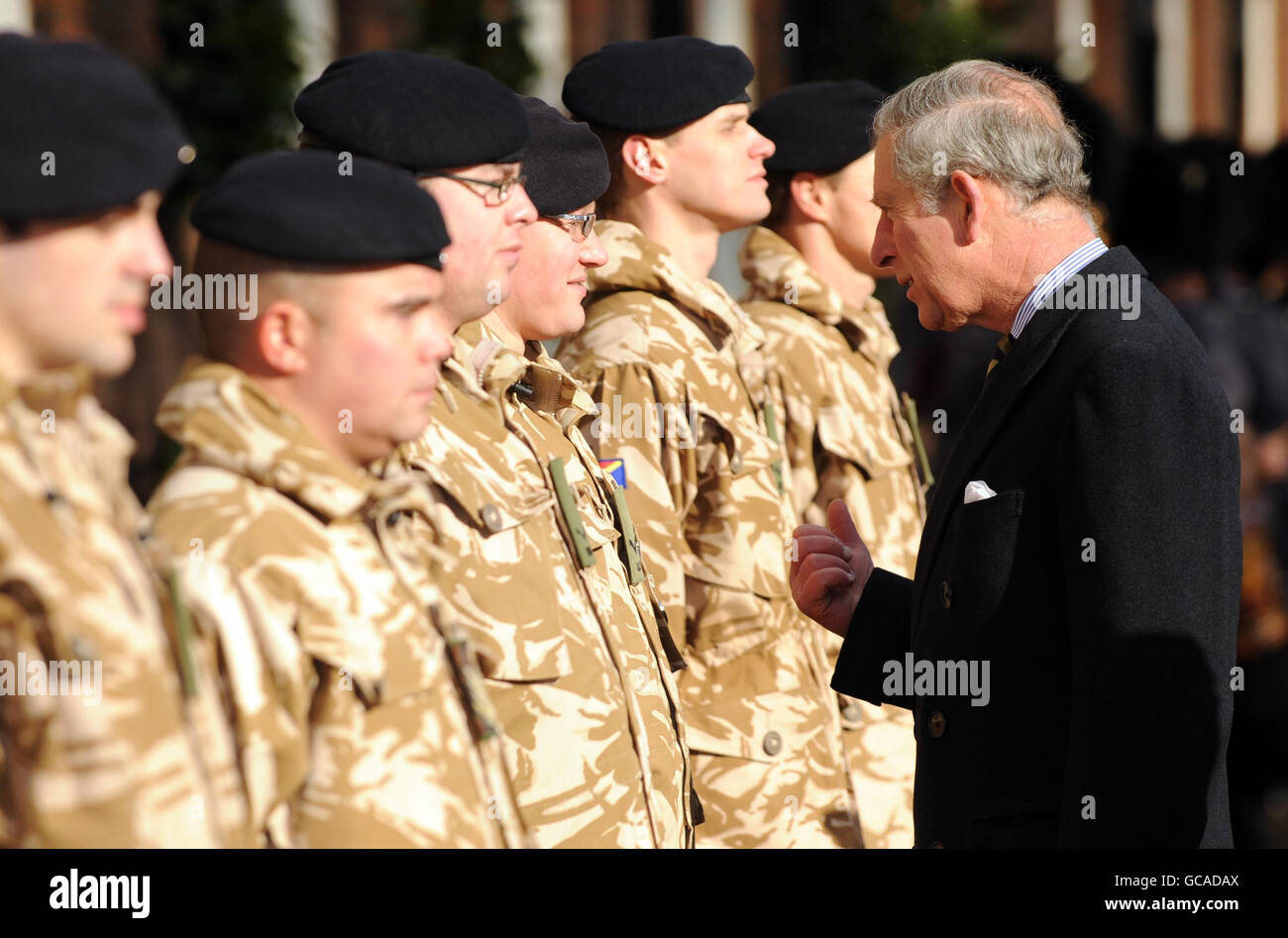 The Prince of Wales presents Afghanistan Service Medals to members of ...
