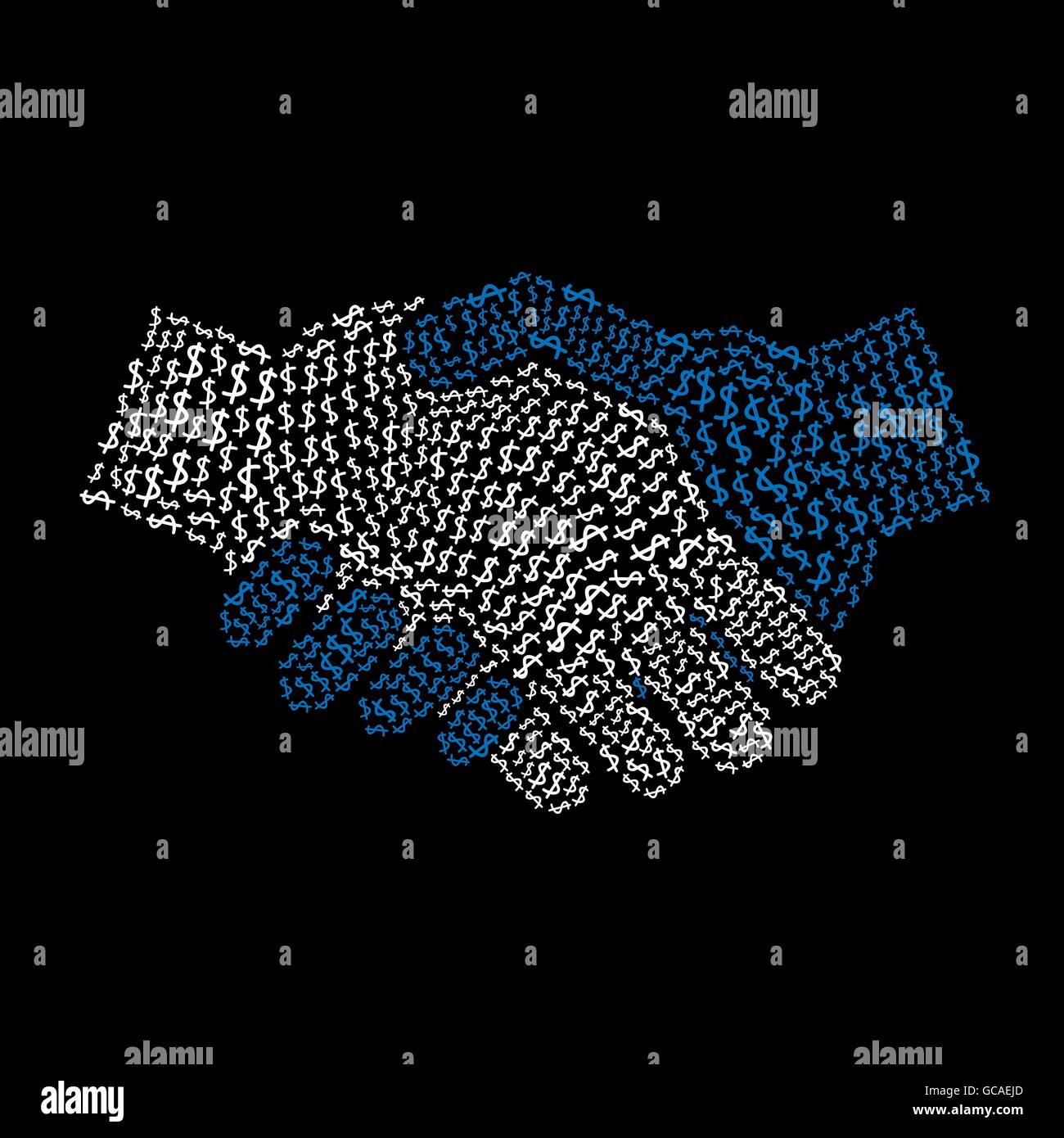 Shape of handshake formed by money symbol Stock Vector Image & Art - Alamy