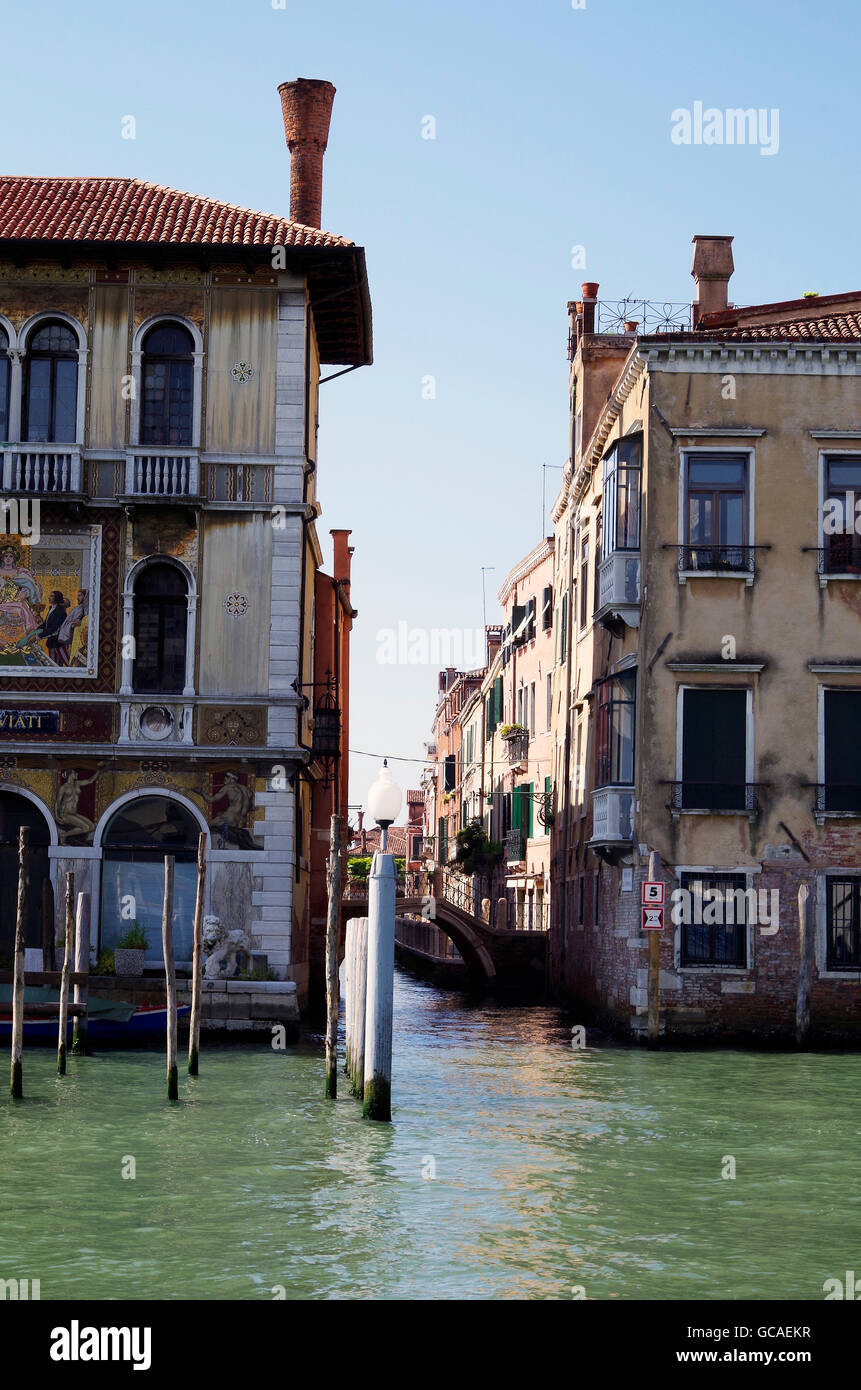 Venice, Italy, Rio delle Fornace, from Grand Canal Stock Photo - Alamy