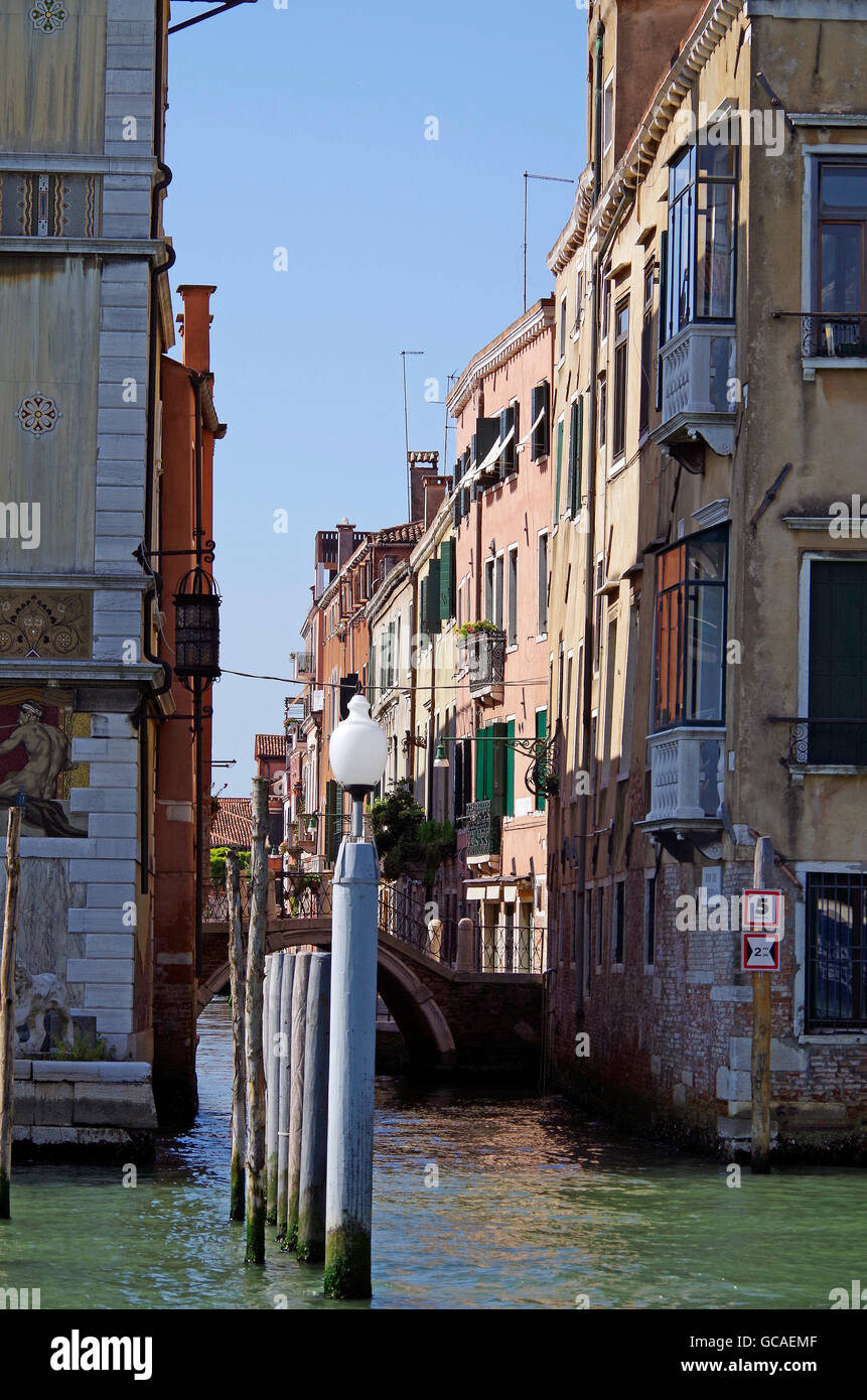 Venice, Italy, Rio delle Fornace, from Grand Canal Stock Photo - Alamy