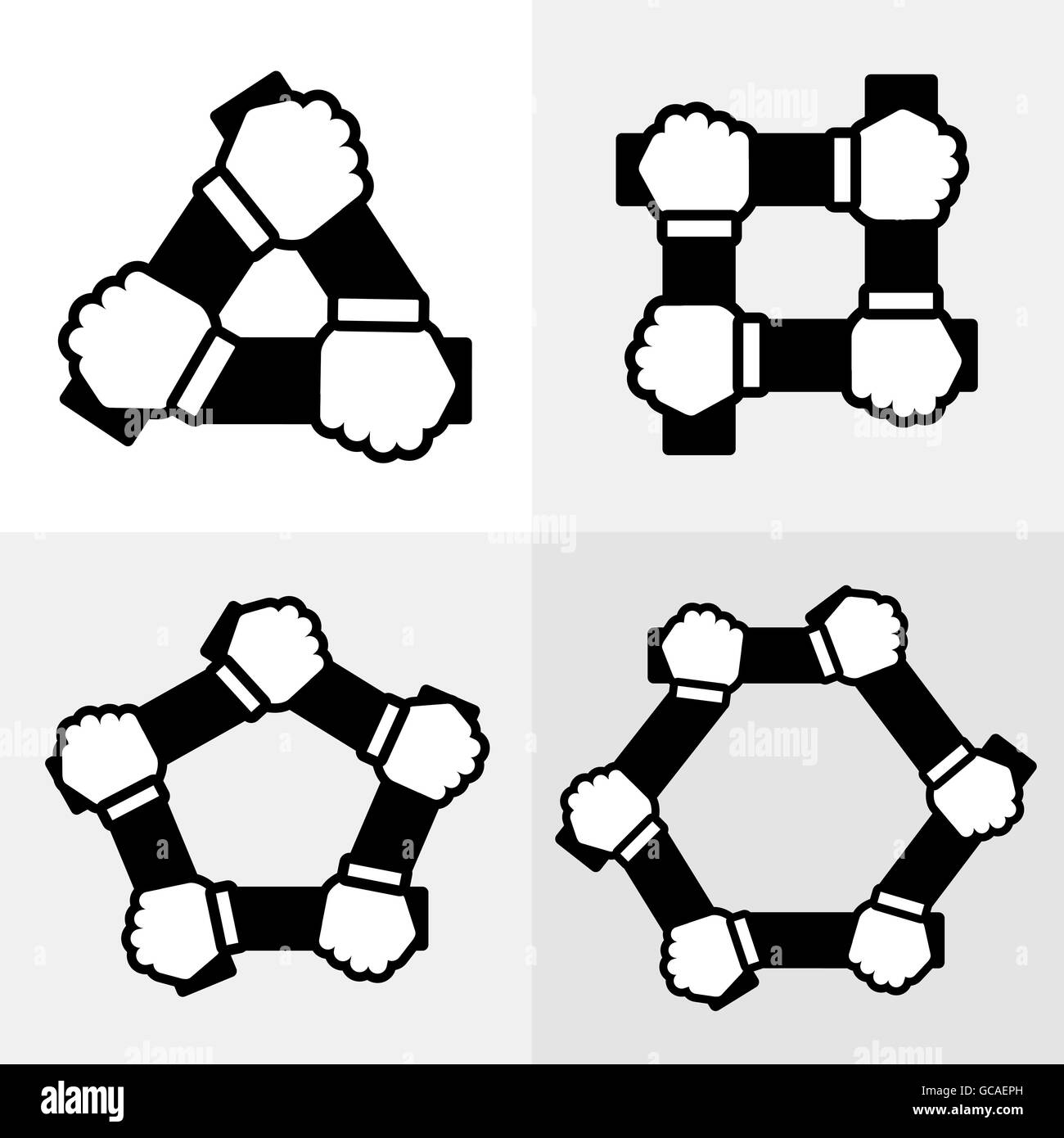 Group of hands holding together Stock Vector Image & Art - Alamy