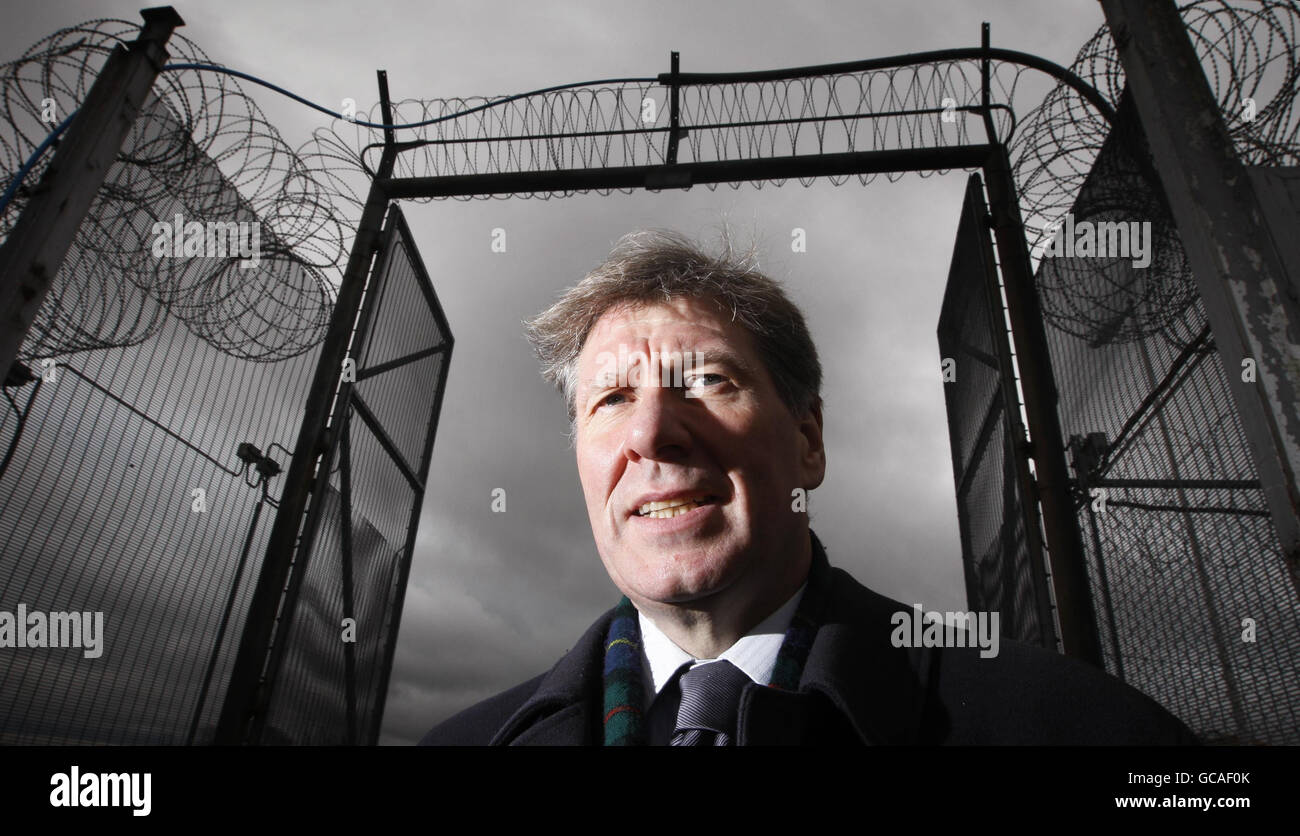 Justice secretary Kenny MacAskill during a visit to the site of ...